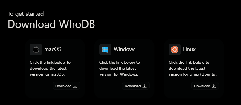 Getting started with WhoDB (part 1)